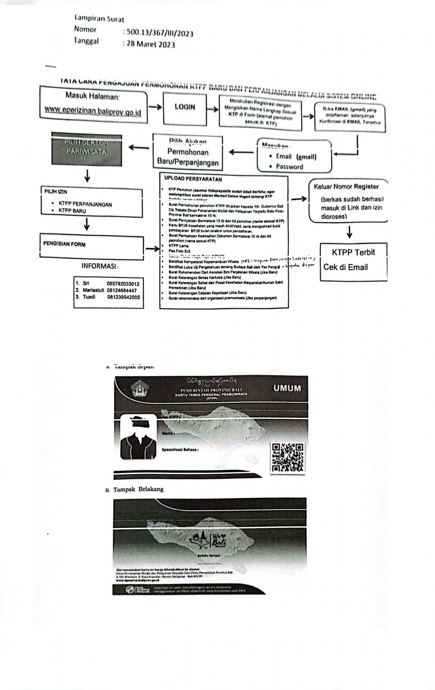 Sosialisasi KTPP (Kartu Tanda Pengenal Pramuwisata) - Website Desa Bondalem